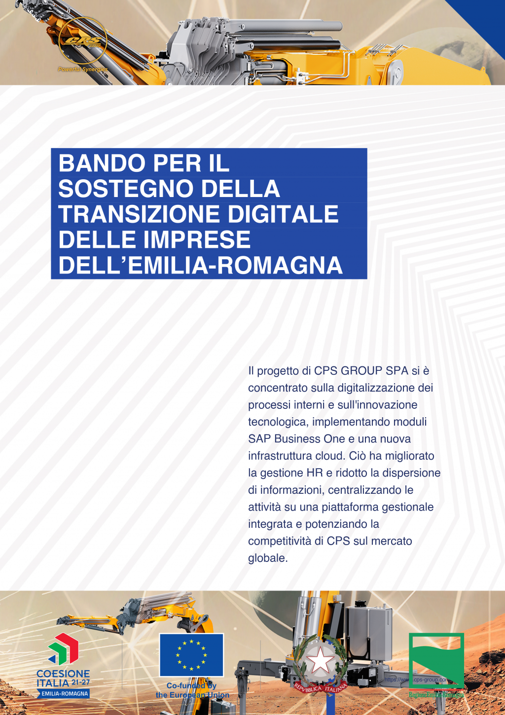 Programma del Fondo europeo di sviluppo regionale (Fesr) 2021-2027 ...